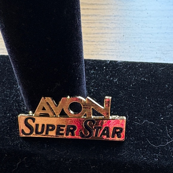 Avon | Jewelry | Avon Gold And Red Super Star Pin | Poshmark